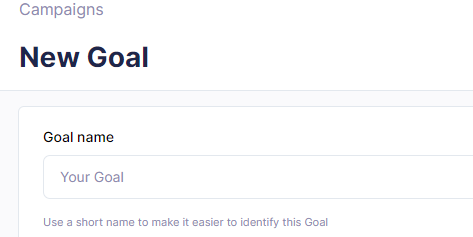 Setting Goals in Campaign Refinery - Campaign Refinery Support