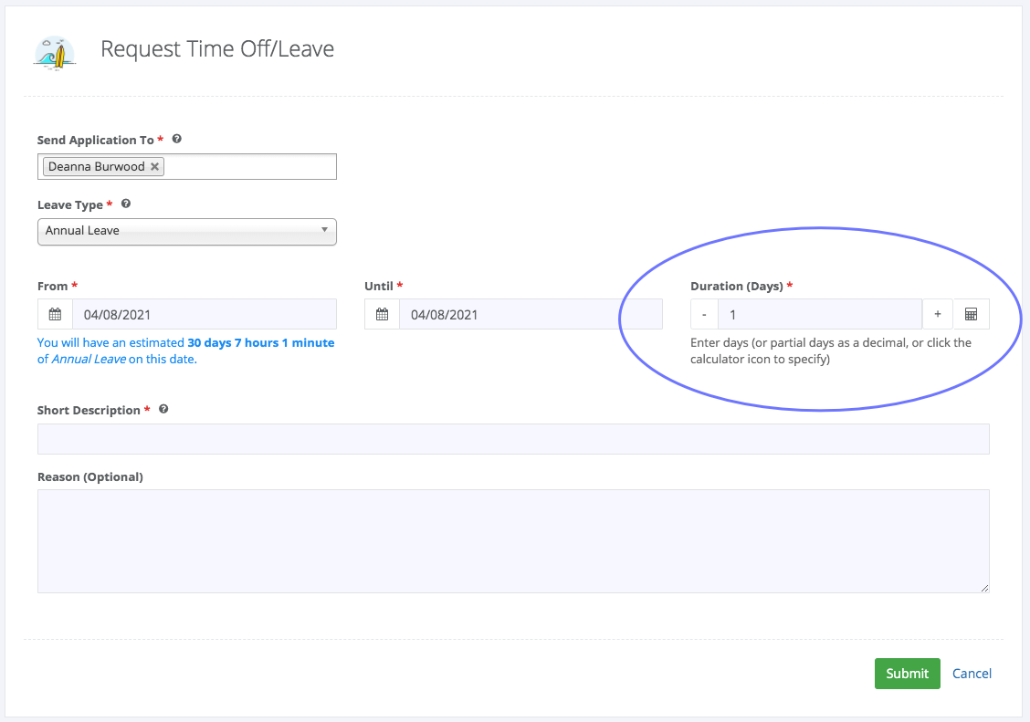 How To Request A Partial Day Off HR Partner Knowledge Base