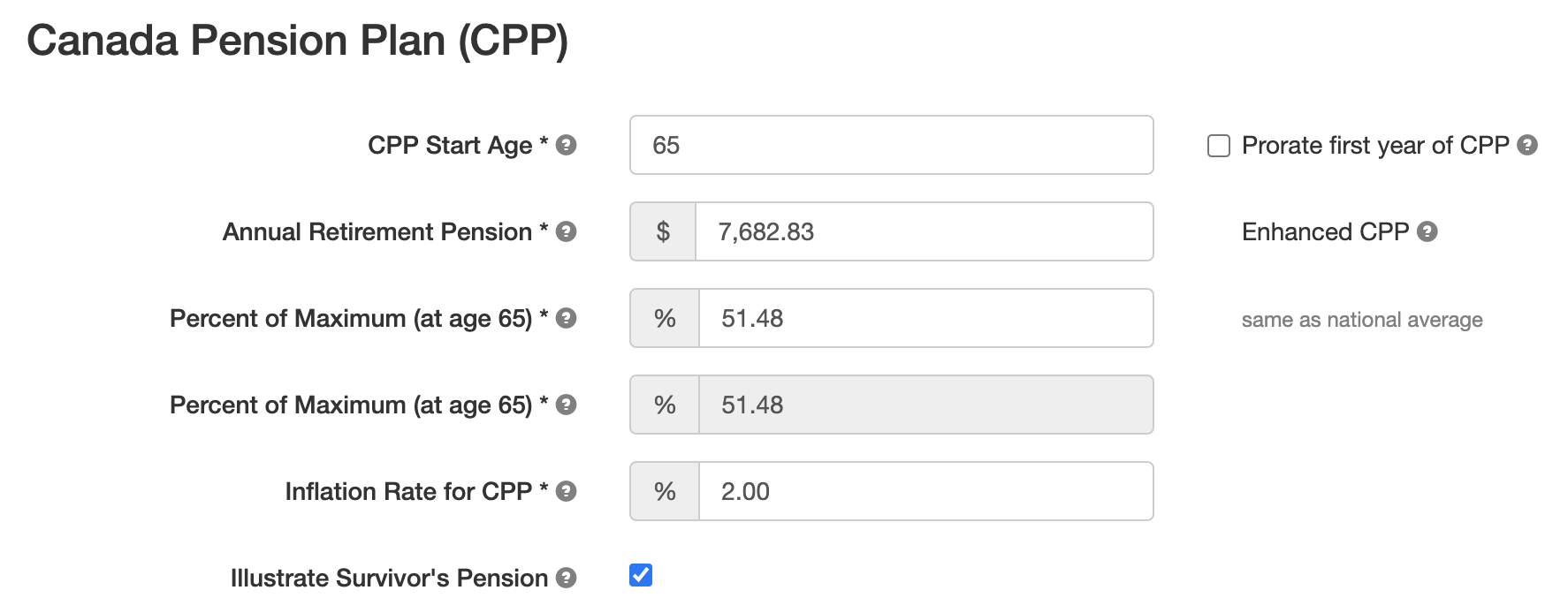 Canada Pension Plan (CPP/QPP) - Snap Projections - Support 1-888-758 ...