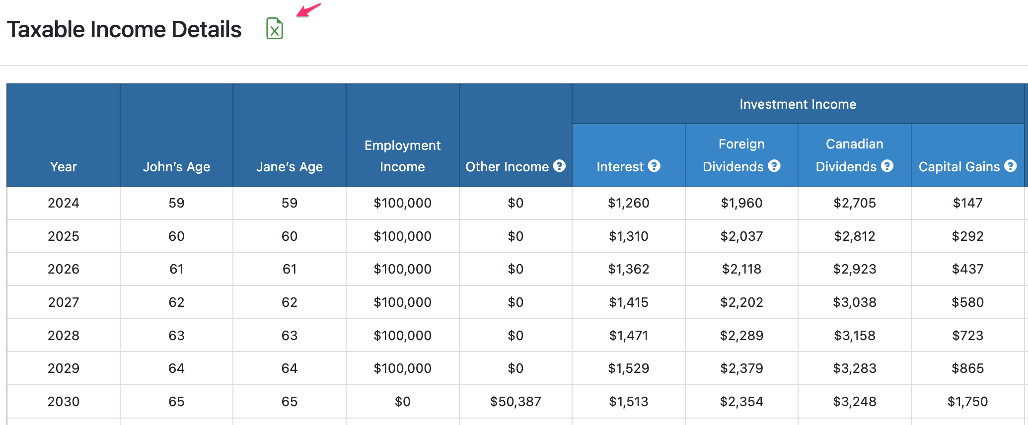 Taxable Income and Portfolio Settings - Snap Projections - Support - 1 ...