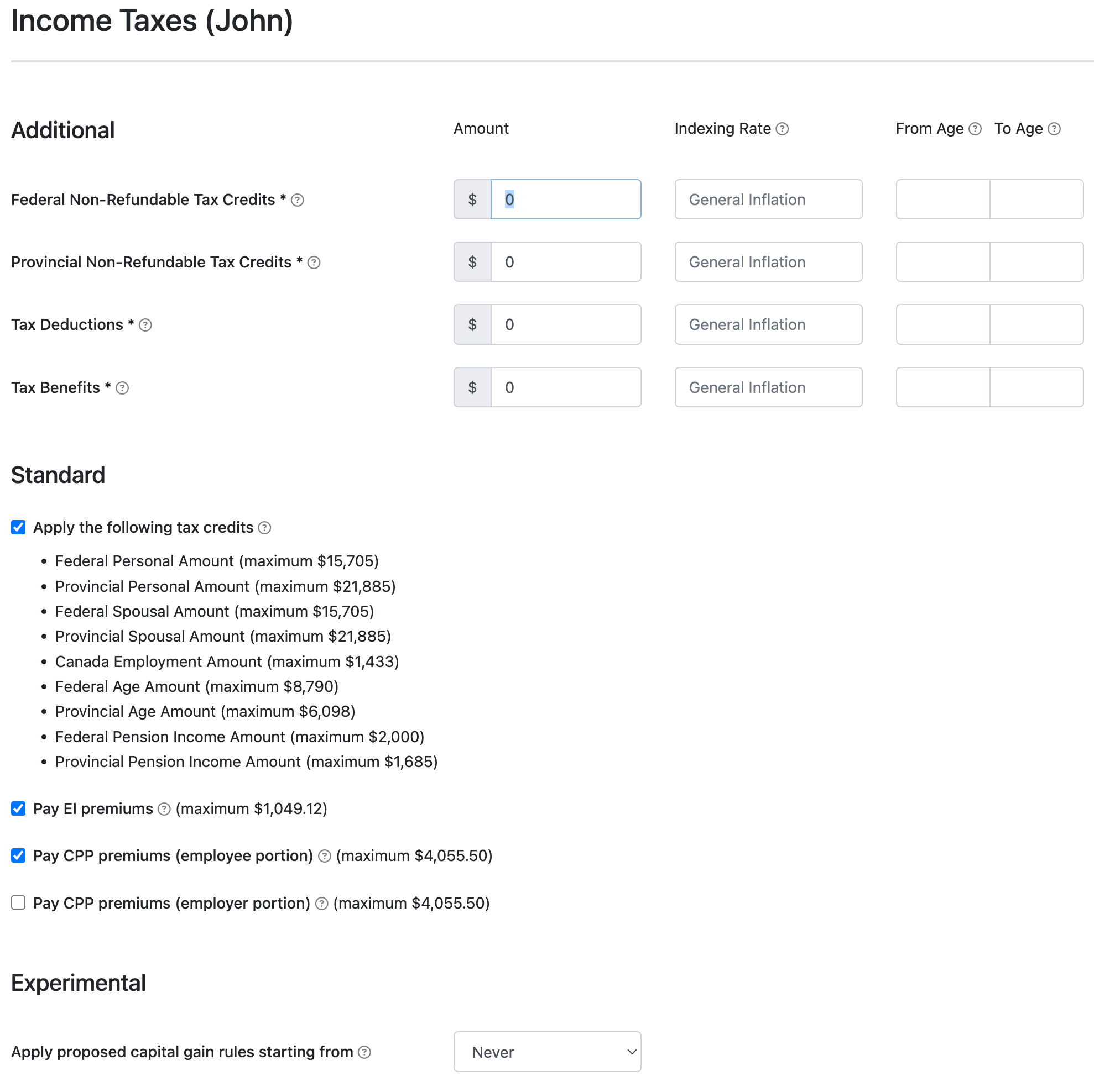 Taxable Benefits, Tax Credits, and Deductions - Snap Projections ...