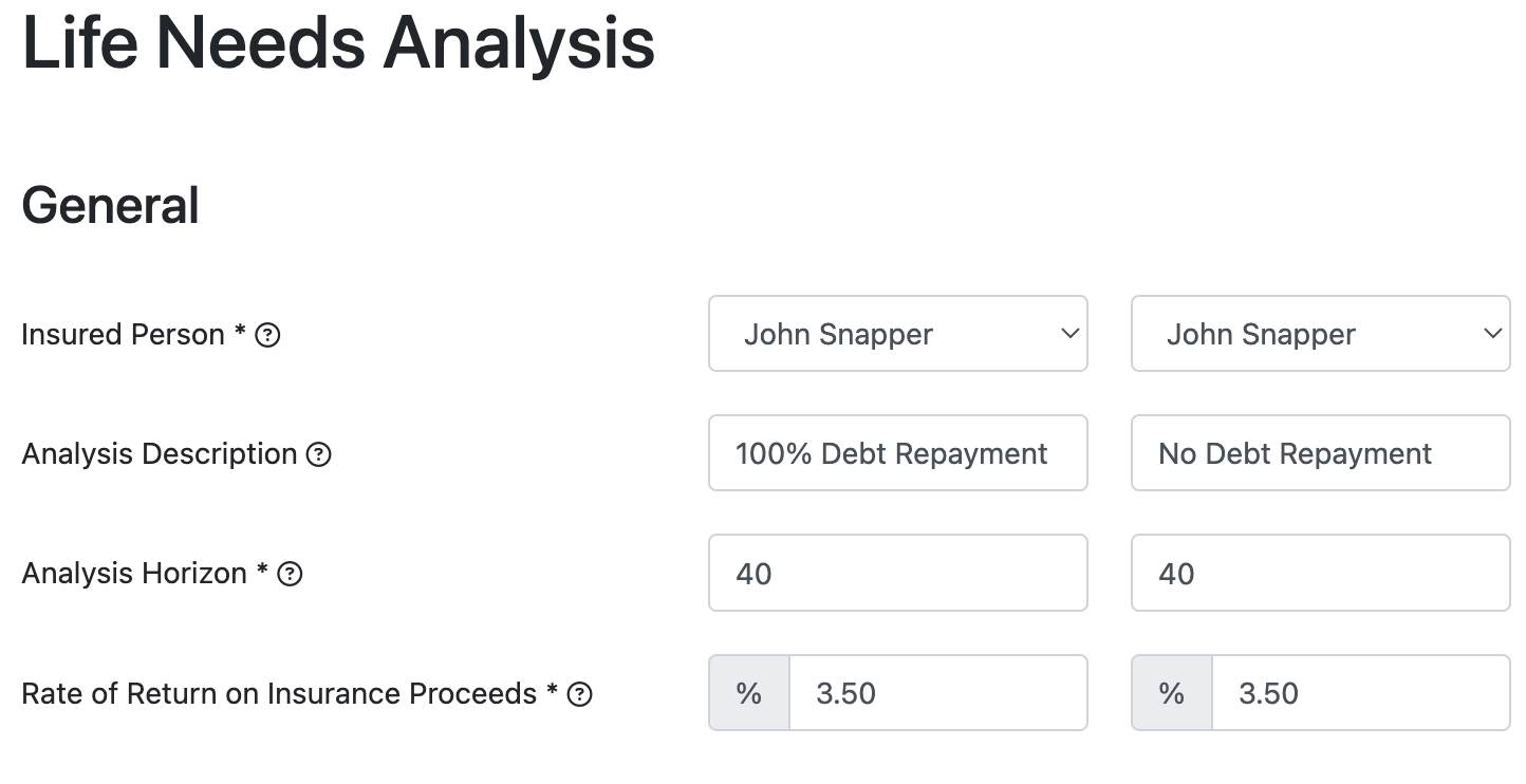 Life Insurance Needs Analysis - Snap Projections - Support - 1-888-758 ...