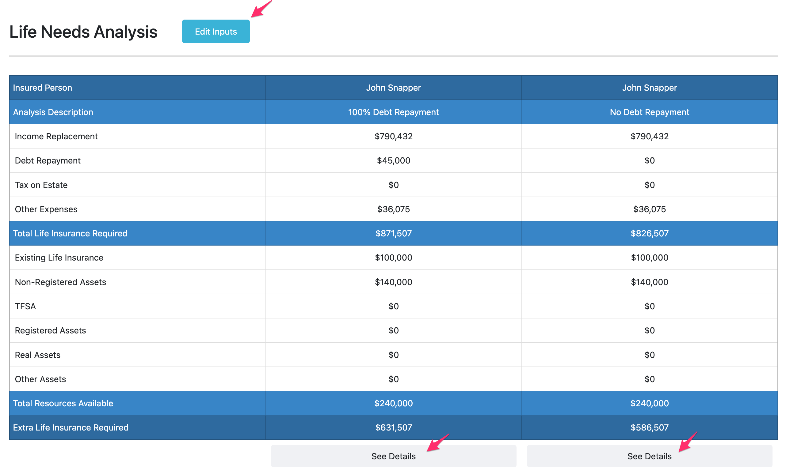 Life Insurance Needs Analysis - Snap Projections - Support - 1-888-758 ...