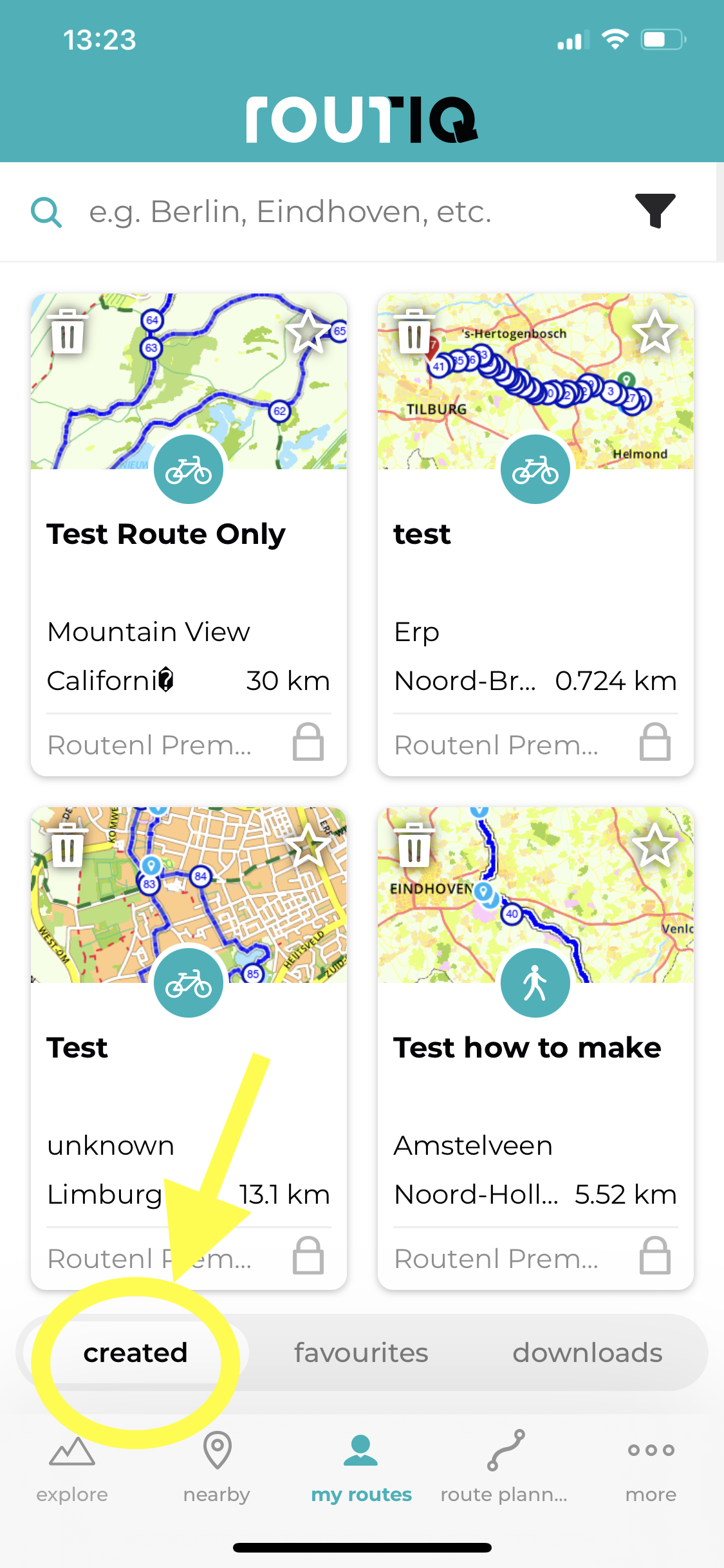 Hoe Een Route Verwijderen Routiq Help