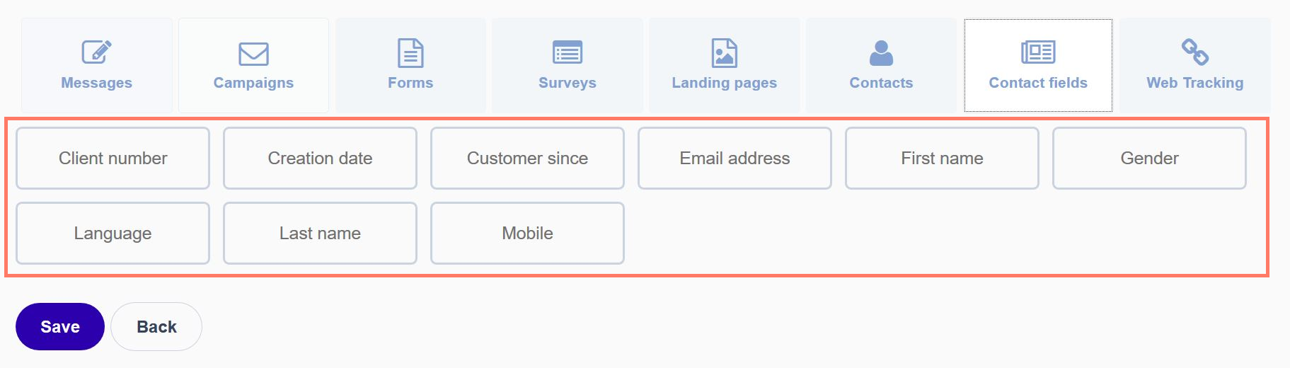 Overview triggers - Flexmail Manual