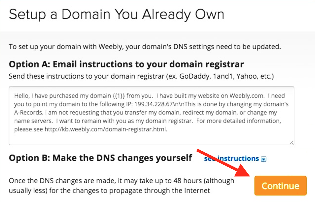 How to connect your domain to Weebly - Porkbun Knowledge Base