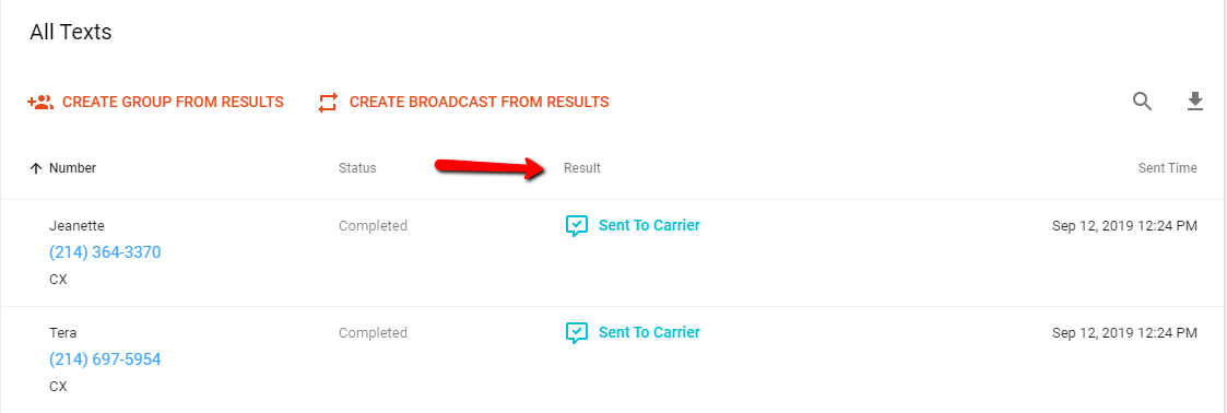 Understanding Text Broadcast Results - Knowledge Base & Support | Text ...