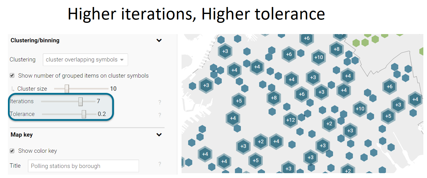 How to use the ''iteration'' and ''tolerance'' feature when clustering ...