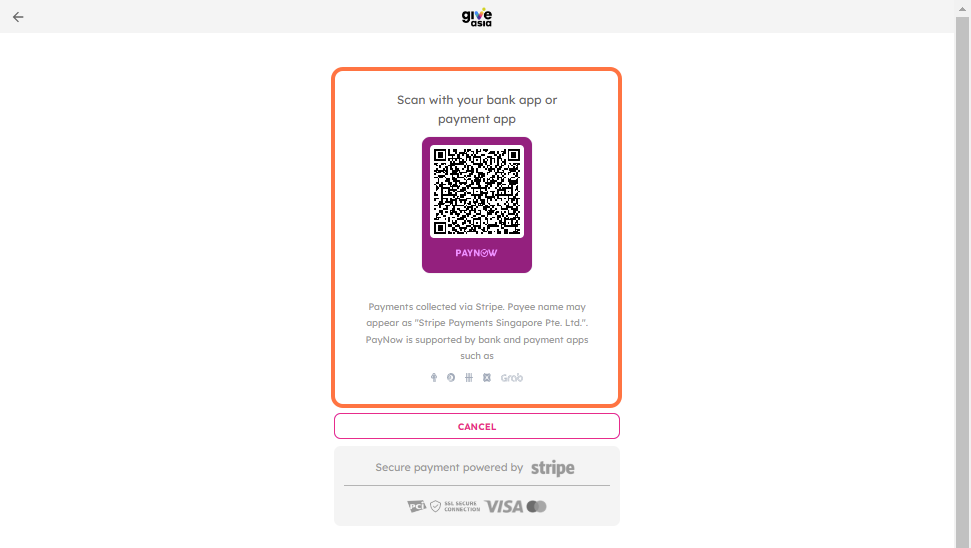 How do I donate using PayNow? - Give.Asia Support