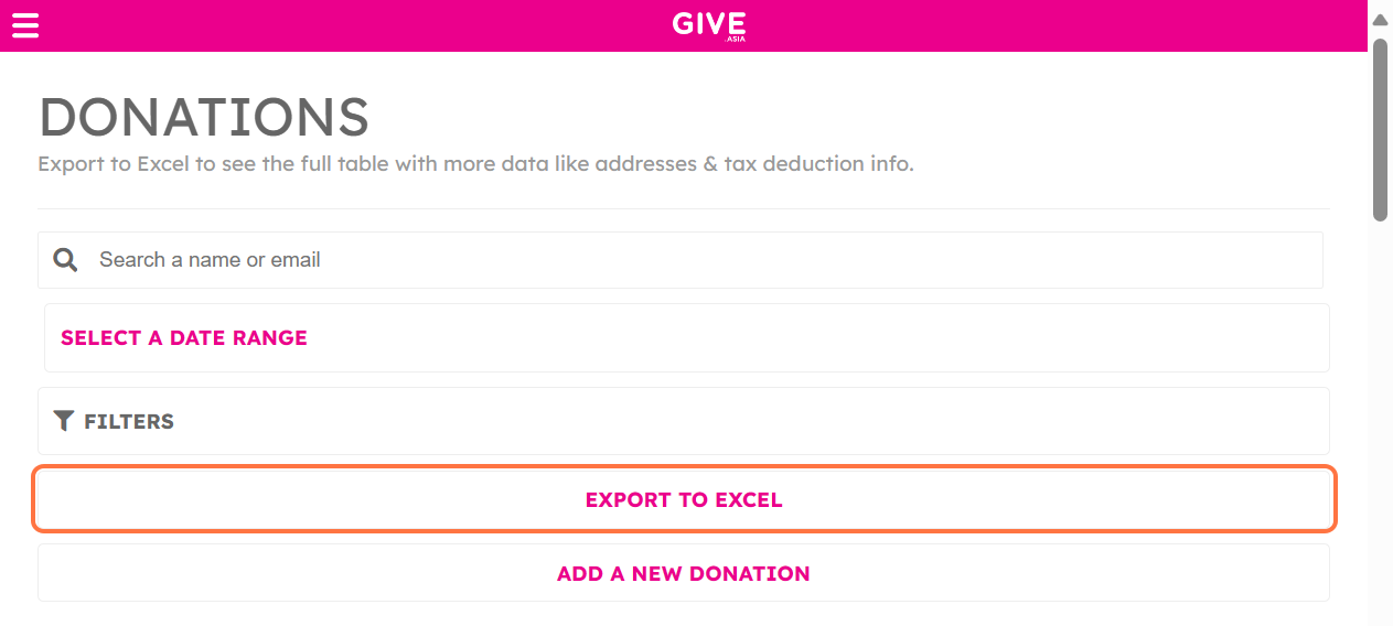 How do I download donation details? - Give.Asia Support
