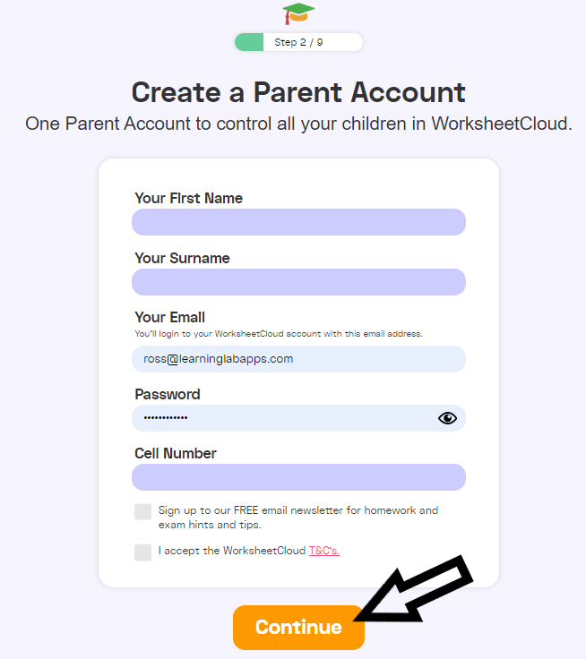 How can I sign up? - WorksheetCloud Help