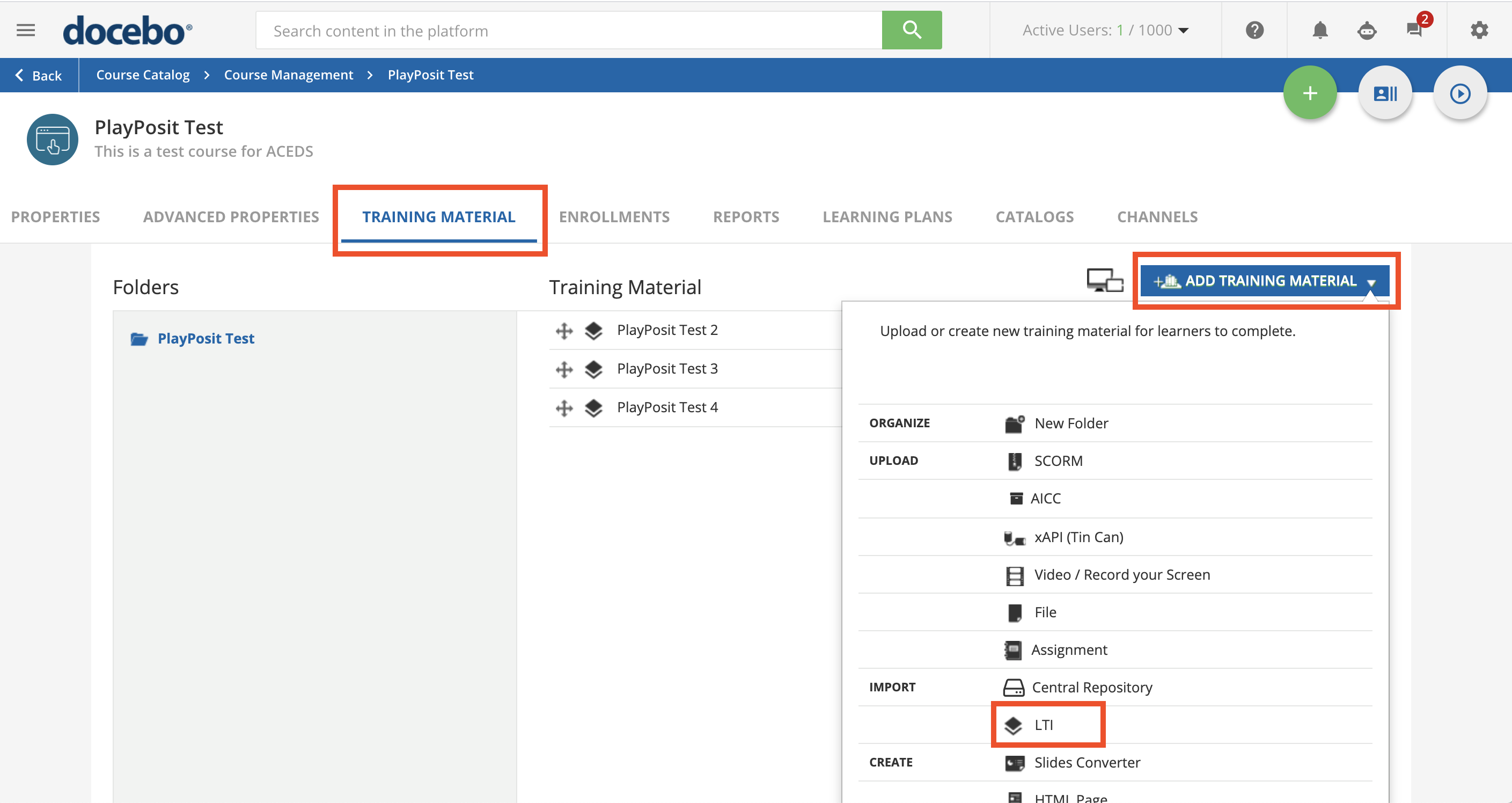 Docebo - PlayPosit Knowledge