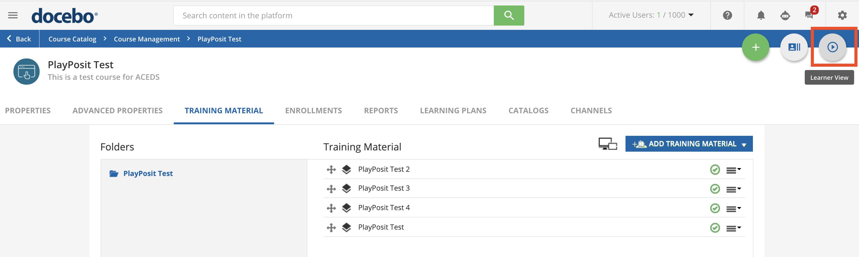 Docebo - PlayPosit Knowledge