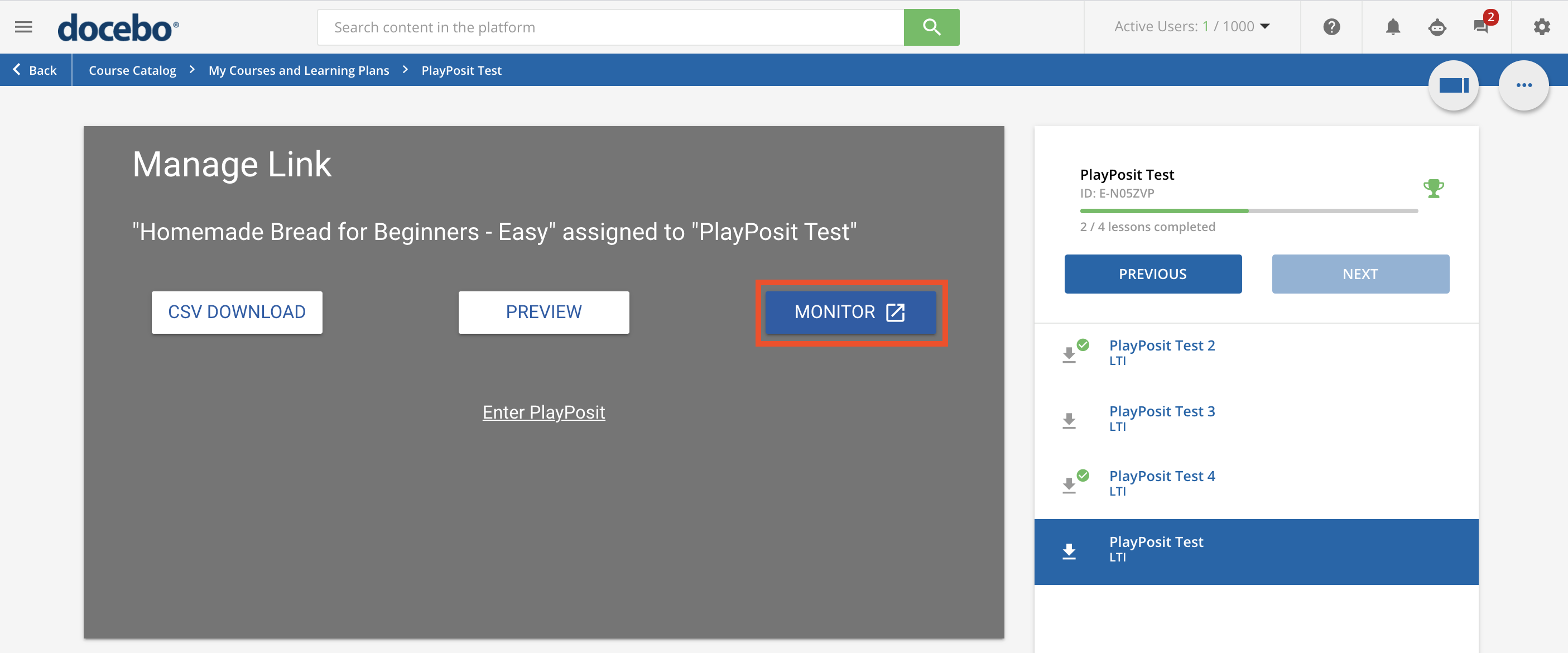 Docebo - PlayPosit Knowledge