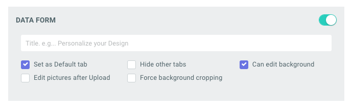 Data Form Module - PitchPrint Wiki