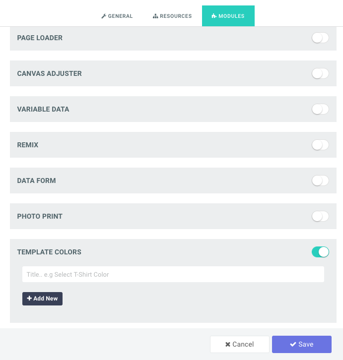 Template Color Module - PitchPrint Wiki