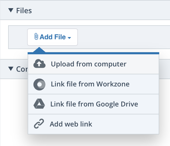 Attach Files To A Request - Workzone Knowledge Base