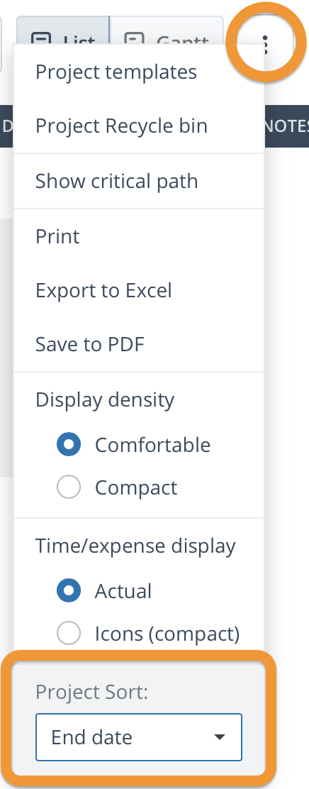 Sort Order - Workzone Knowledge Base