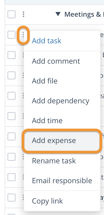 Add Expenses To A Task - Workzone Knowledge Base