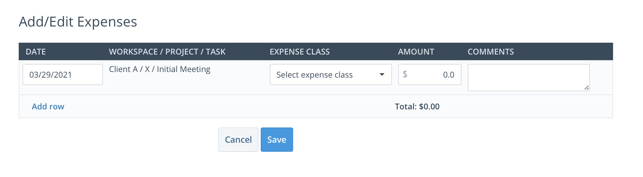 Add Expenses To A Task - Workzone Knowledge Base