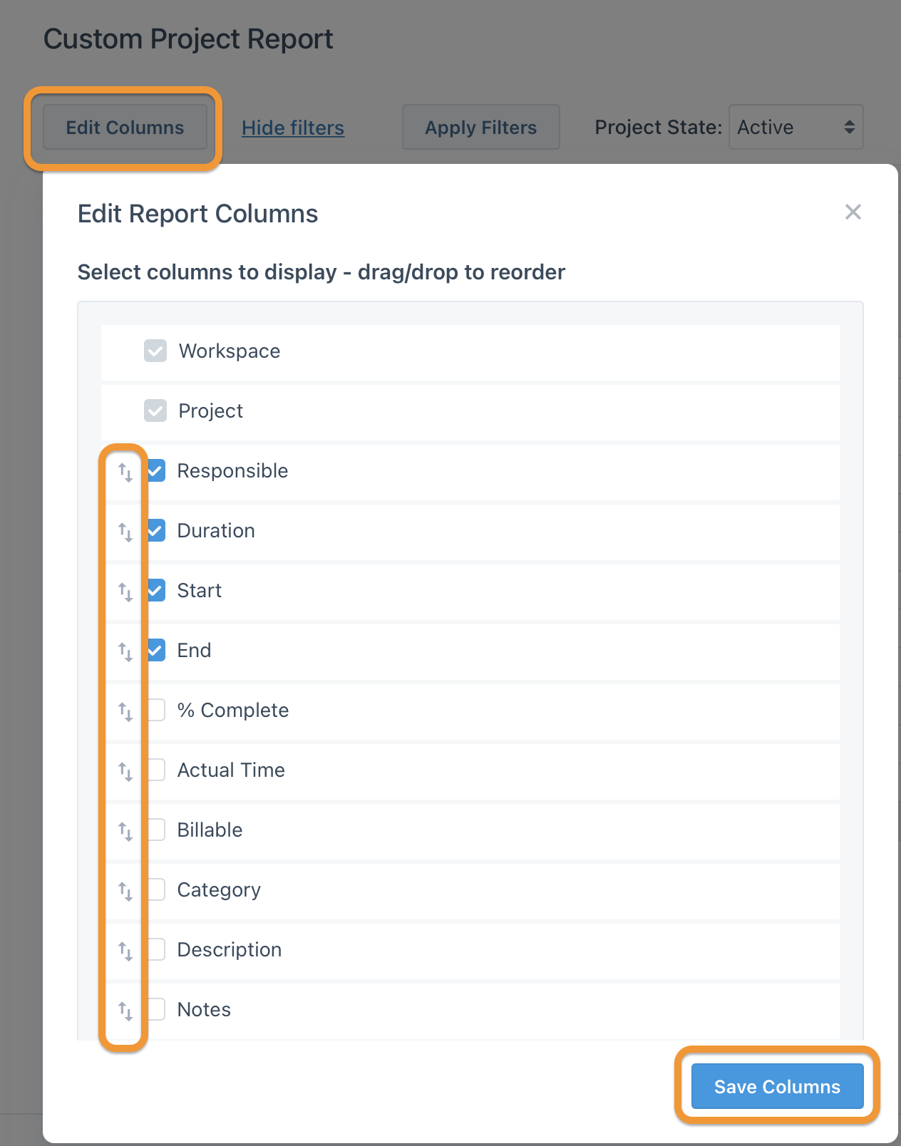 Custom Reports - Workzone Knowledge Base