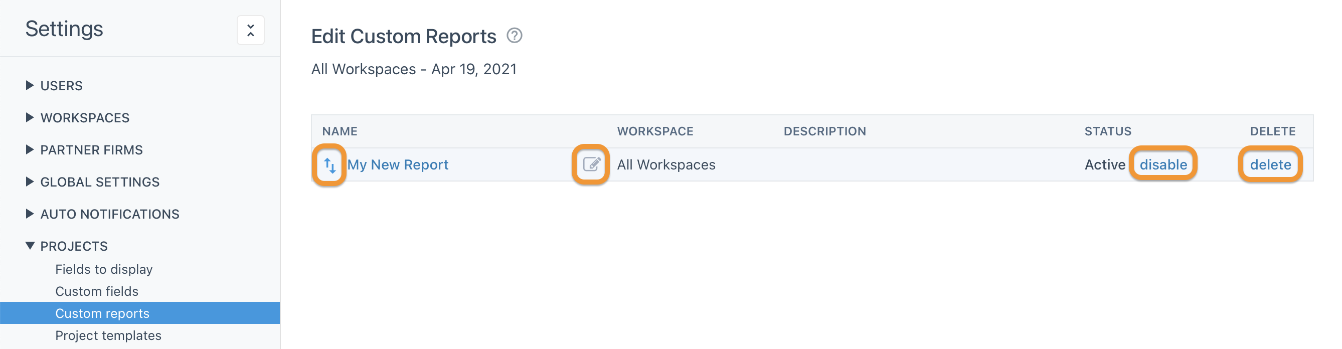 Custom Reports - Workzone Knowledge Base