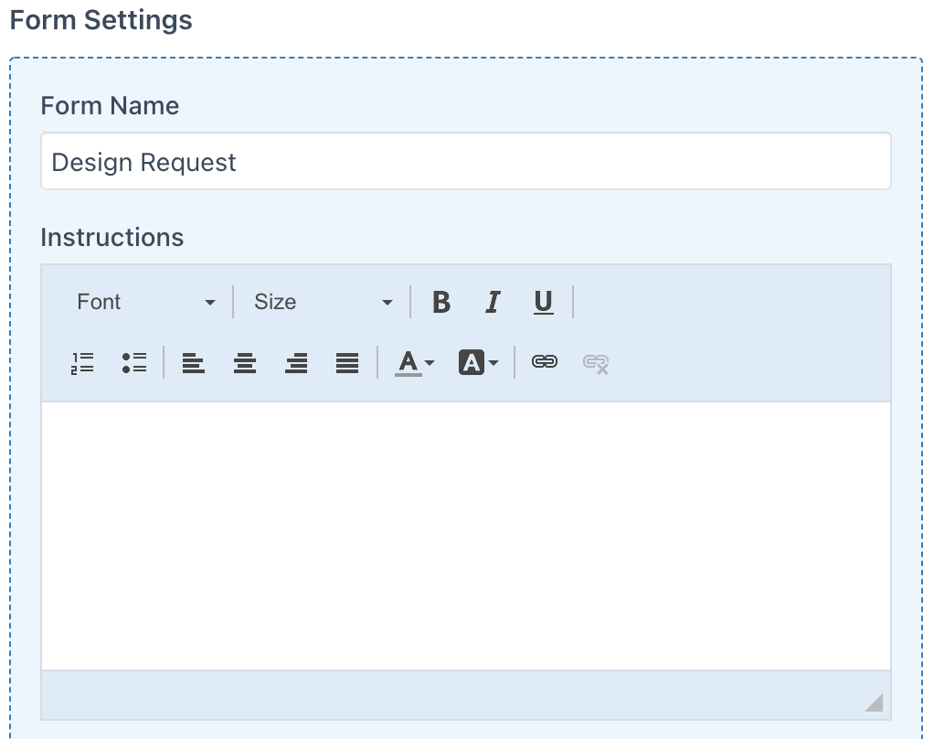 Custom Project Request Forms - Workzone Knowledge Base