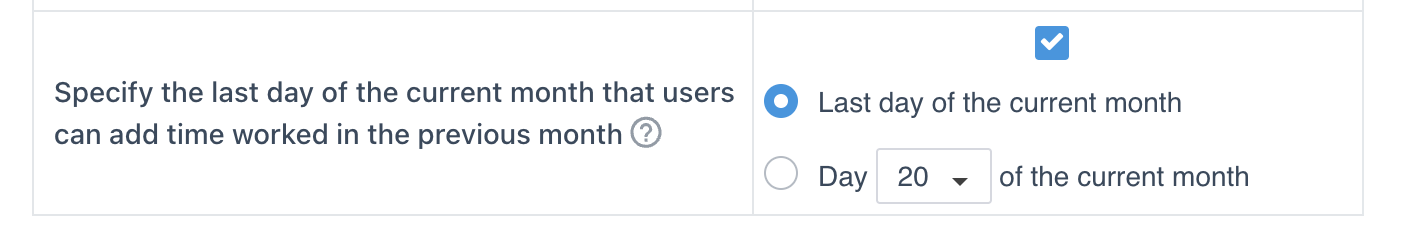 Time Tracking Settings - Workzone Knowledge Base