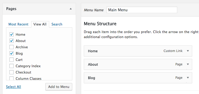 How to use navigation menus in WordPress - 17th Avenue Support Desk