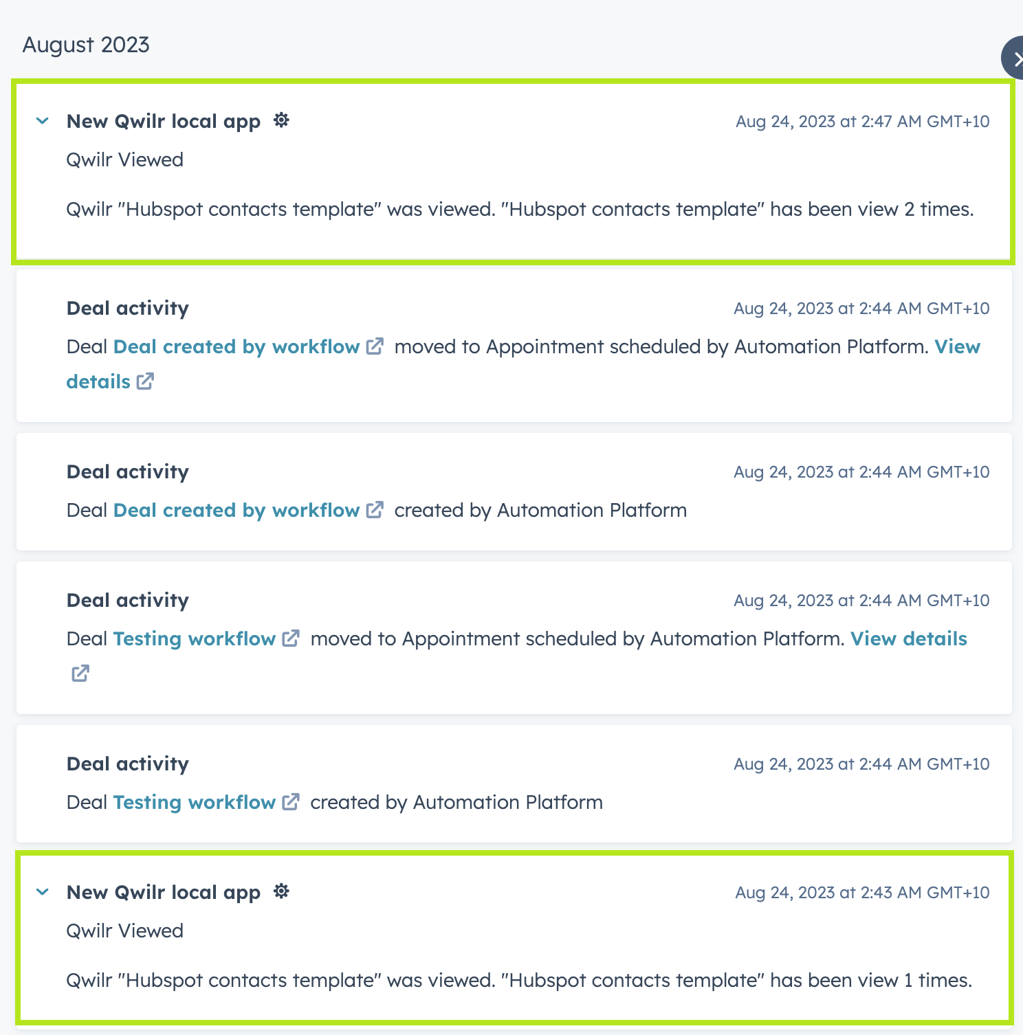 HubSpot: User Guide - Qwilr Help Center