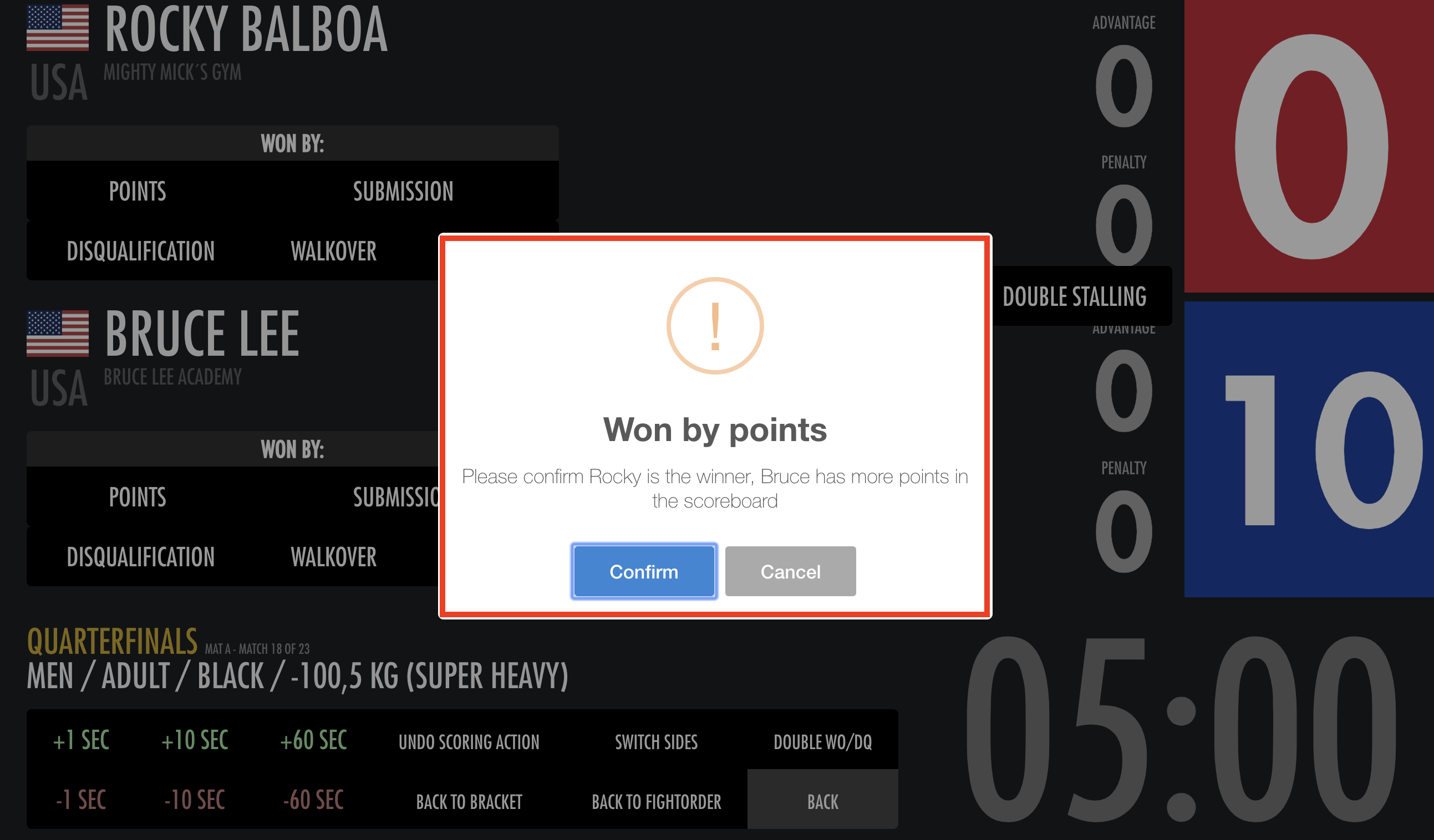 How to use the different scoreboards - Smoothcomp Knowledge Base