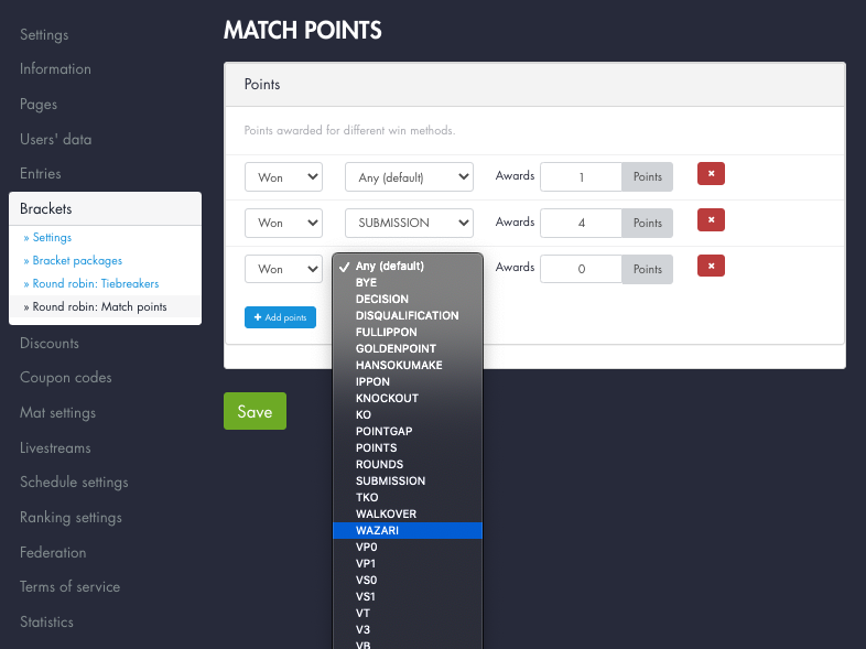 How does a team bracket work - Smoothcomp Knowledge Base