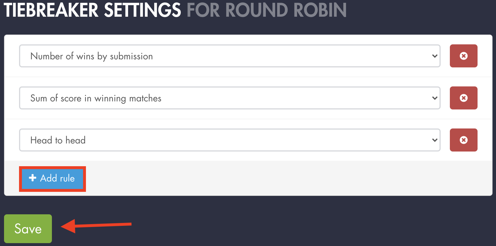 Creating Team brackets - Smoothcomp Knowledge Base