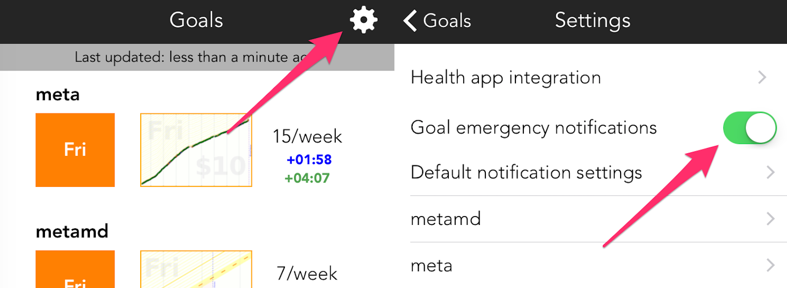 iOS App - Beeminder Help