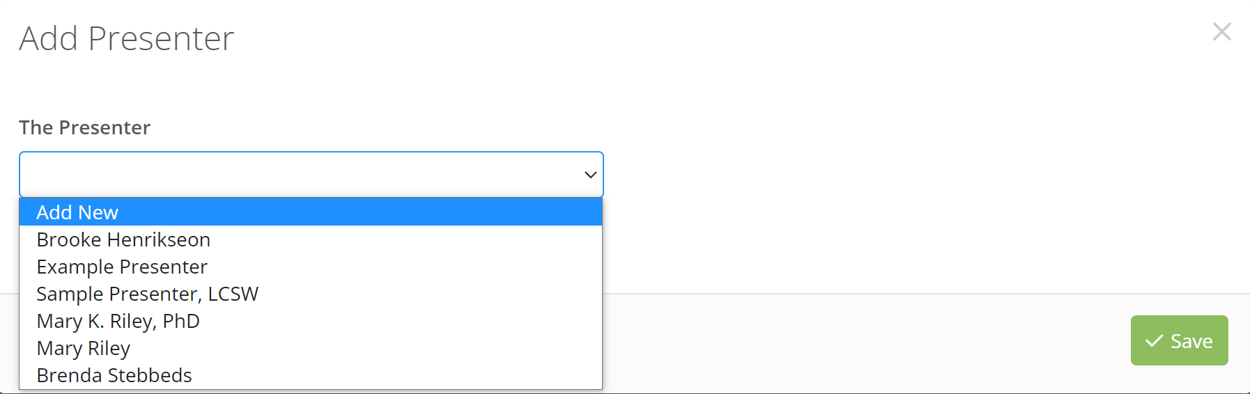 Presenters - CE-Go Support