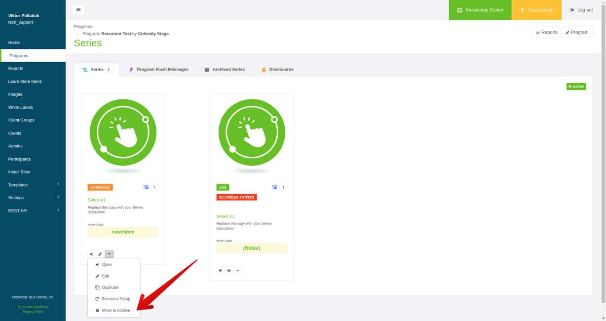 Recurrent Setup Guidelines - KNOWLEDGE CENTER