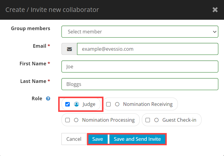 Judging Rounds - Evessio Knowledge Base