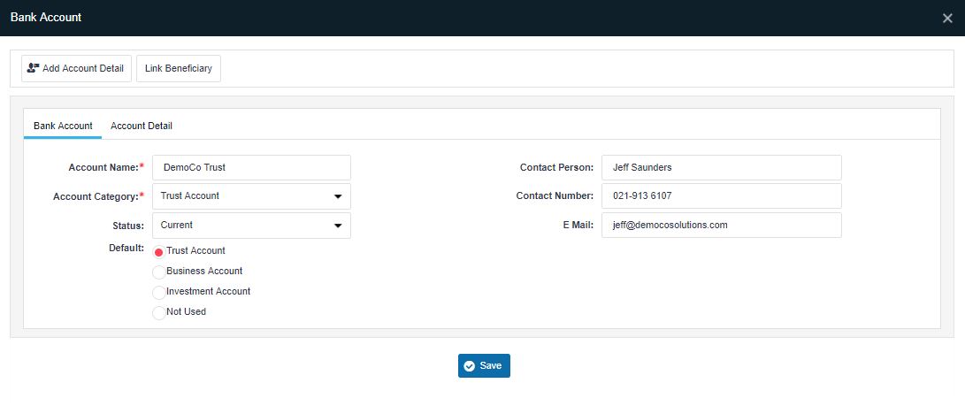Company Bank Accounts - rpmsonline Knowledge Base