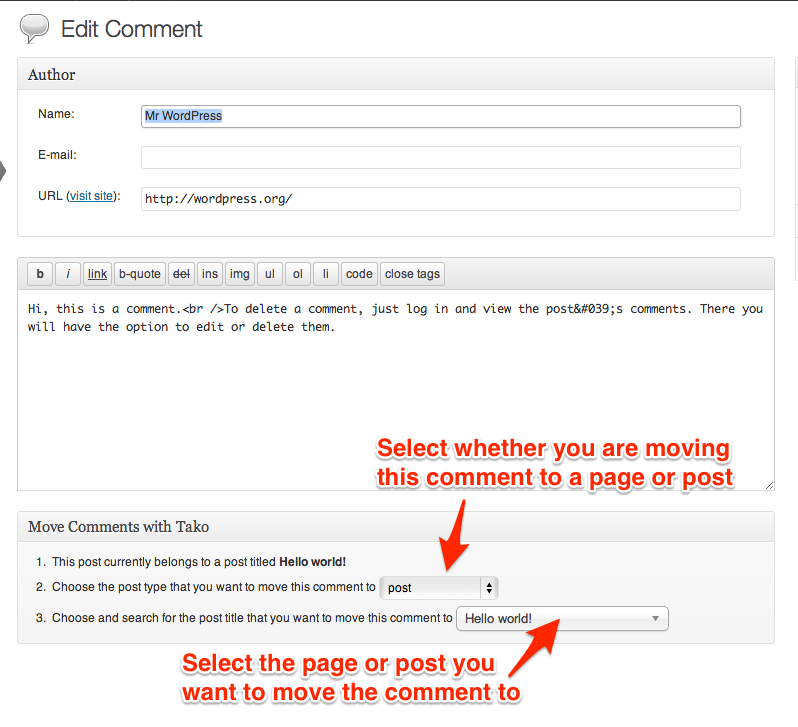 How to move WordPress comments between pages - OptimizePress 2.0 ...