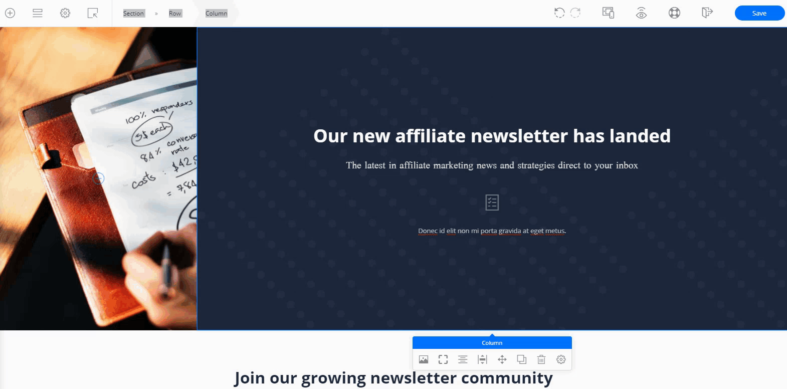 Overview Of The Inline Editor Optimizepress Tutorials And Help Center