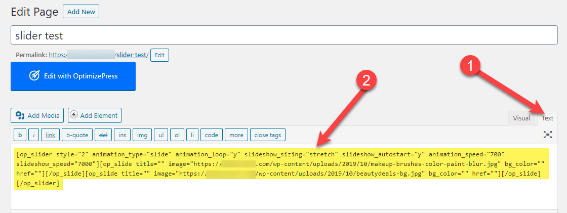 Adding Full-width Image Slider on a Page Page Using Slider Element - OptimizePress 2.0 Knowledgebase