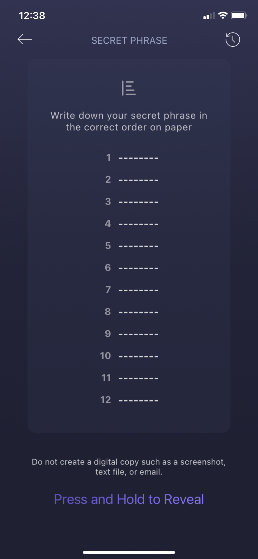 How do I always have access to my wallet with my 12-word secret ...