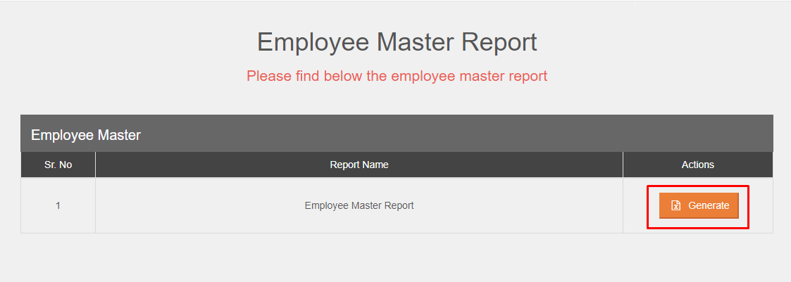 How do I download my Employee master report? - Quikchex Knowledge Base