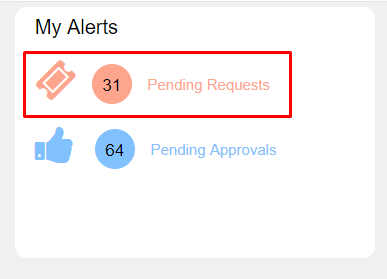 Where can I see a list of my pending requests? - Lobo Staffing Help Center