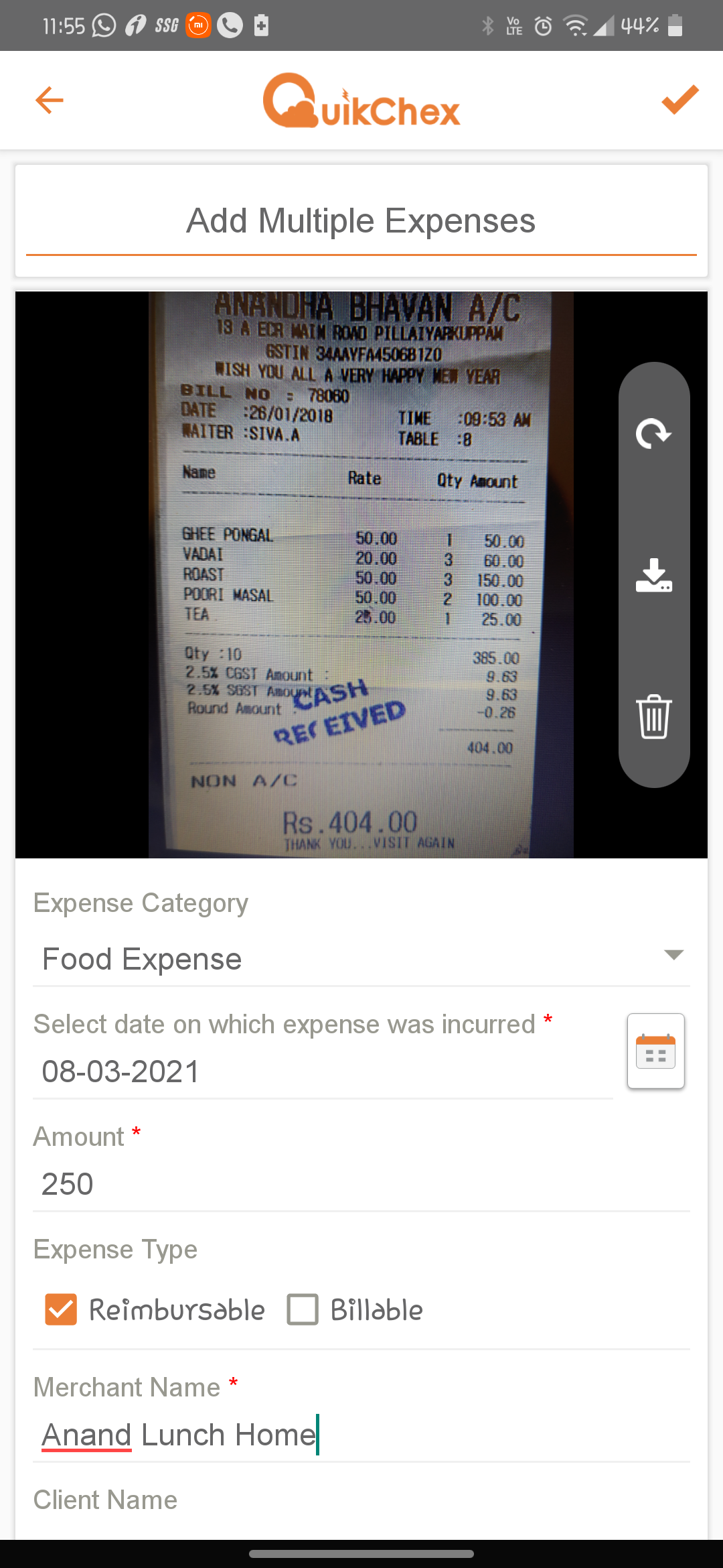 How Do I Submit An Expense Report Quikchex Knowledge Base