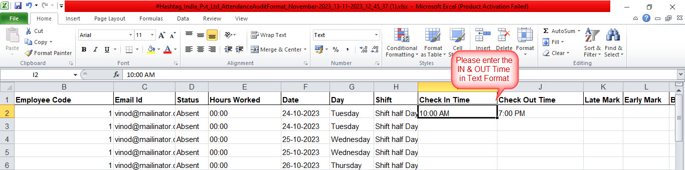 How to update Check-in & Check-out timing in Attendance Audit ...