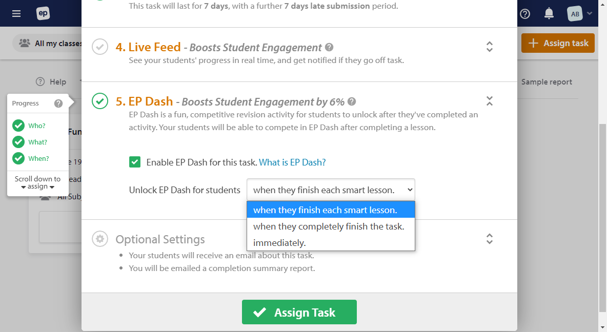 How can I use Education Perfect as an end-of-class activity ...