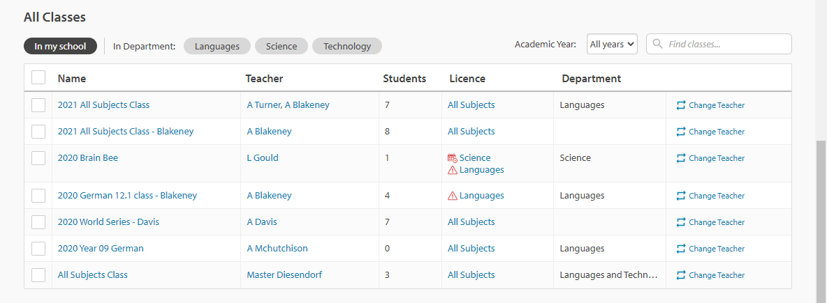 How do I see what classes are enrolled? - EP Help