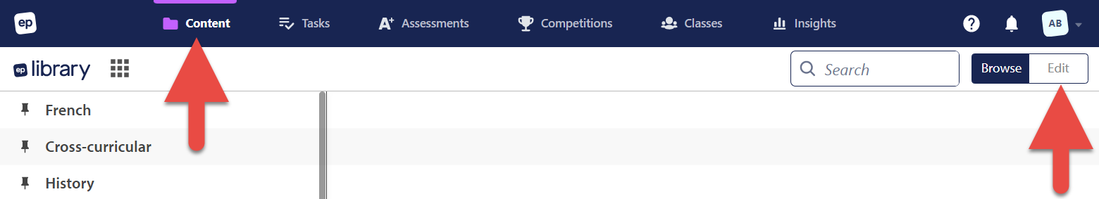 Creating content on Education Perfect - EP Help