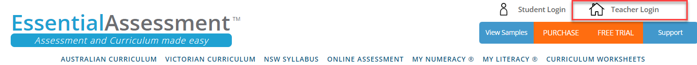 Logging into Essential Assessment as an Educator - Essential Assessment